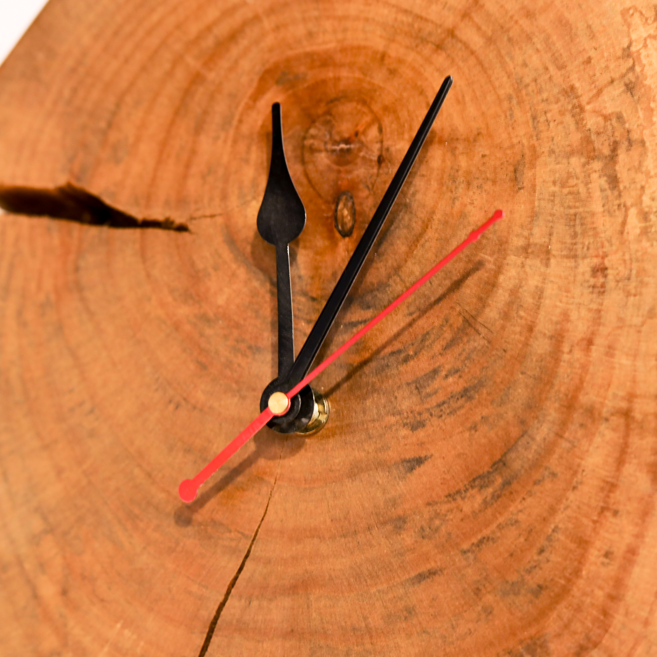 Live Edge Wood Frame Clock | Rustic Wooden Wall Clock | Handcrafted in ...